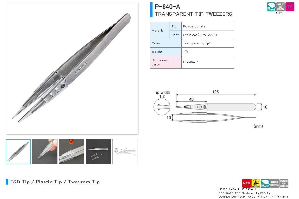Ichiban Precision Sdn Bhd - Hozan - Hozan Transparent Tip Tweezers